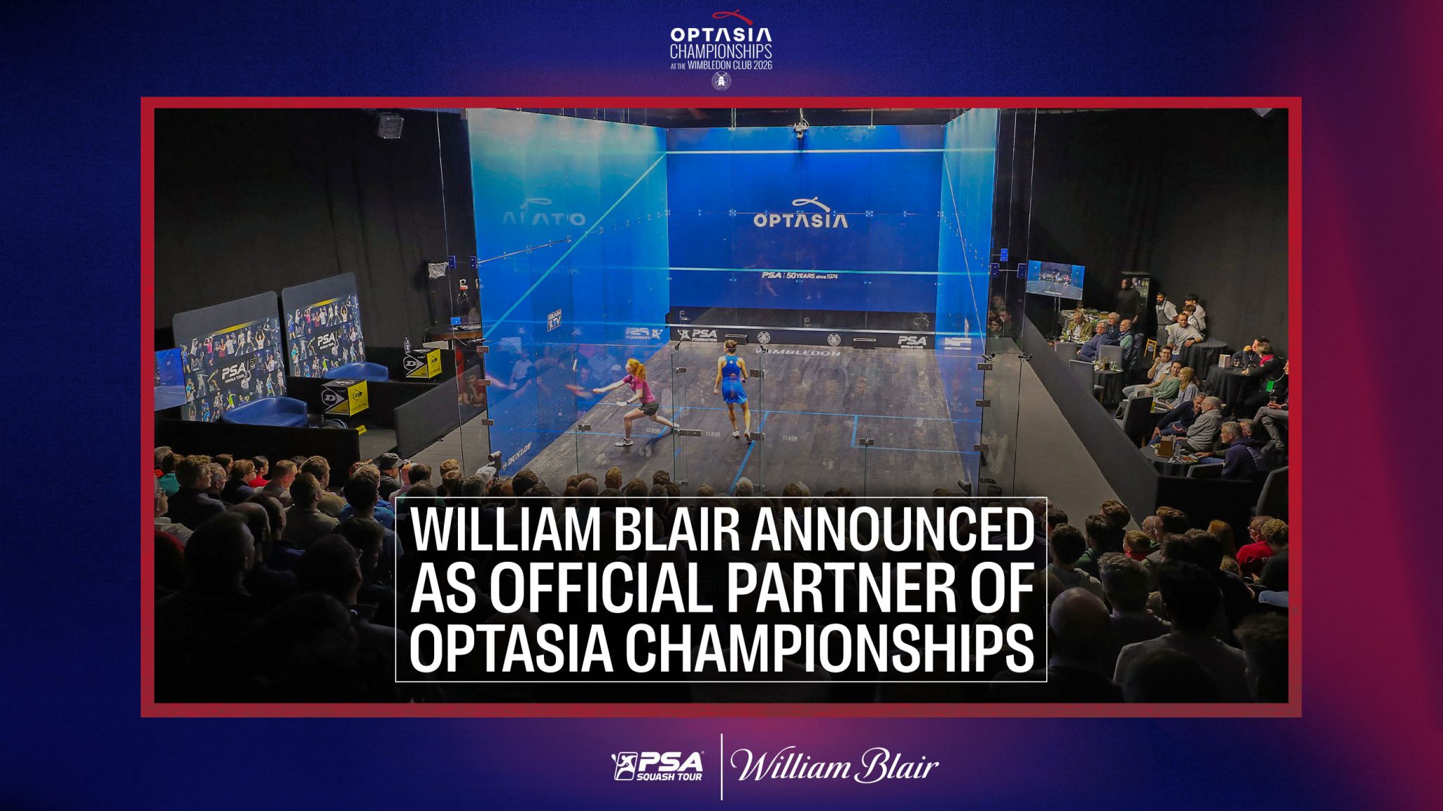 OPTASIA Squash Championships – 24-29 March 2026 @ The Wimbledon Club